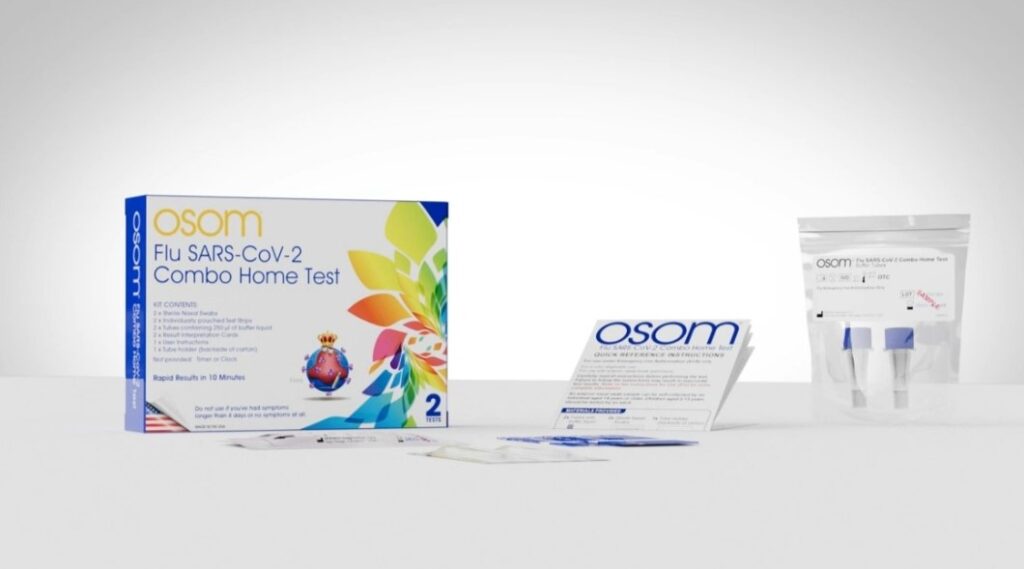 OSOM® Flu SARS-CoV-2 Combo Home Test - Sekisui Diagnostics